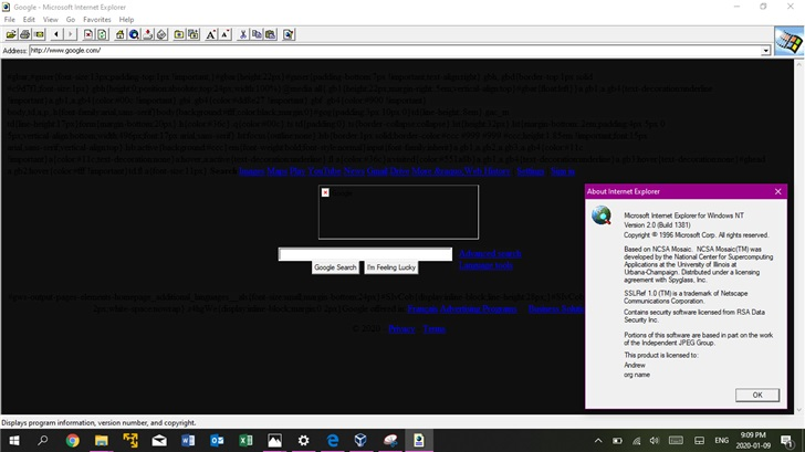 24 年前的 IE 2.0 仍可在 Windows 10 上运行 - 软餐