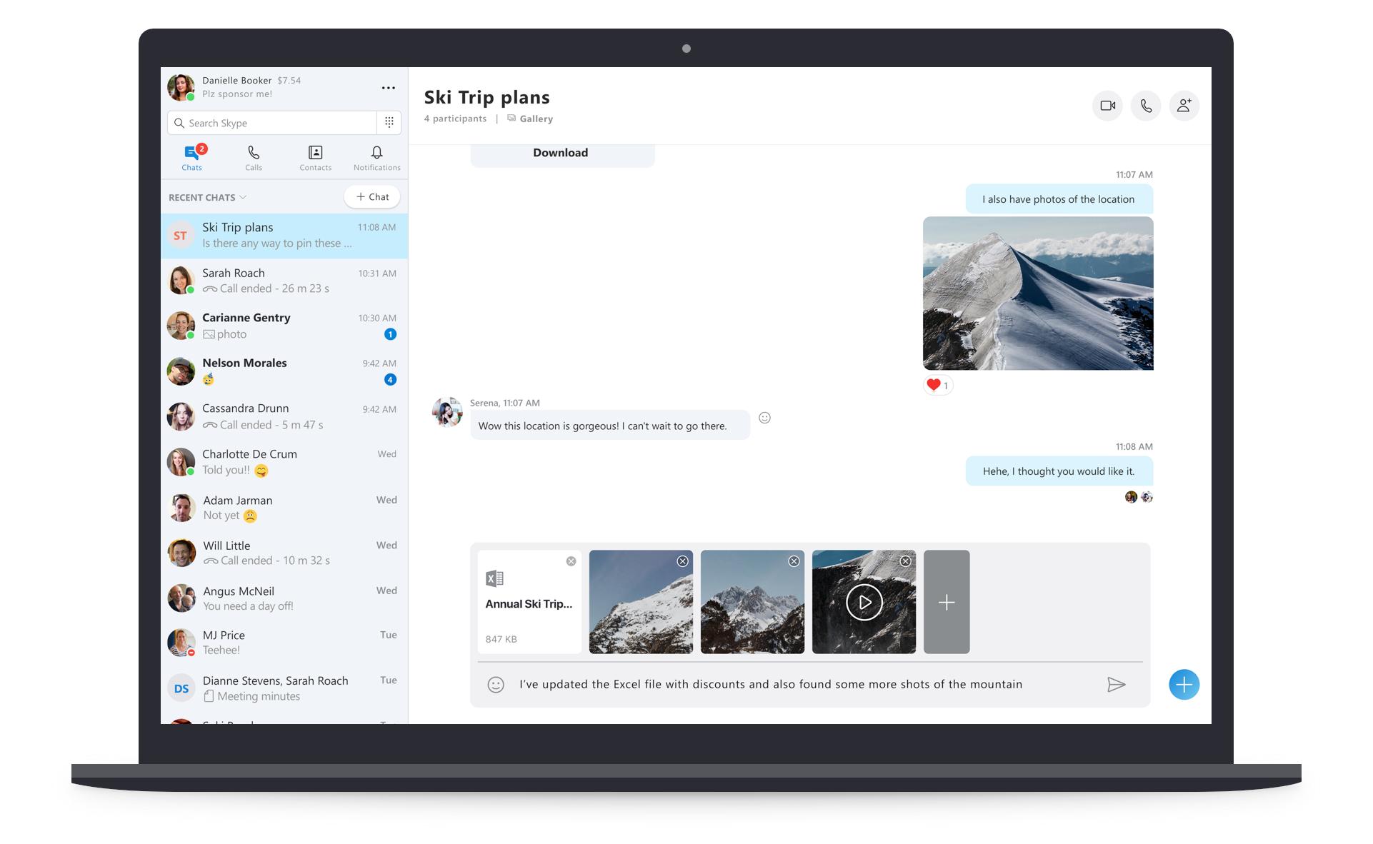 Skype 预览版 v8.59 发布：支持从资源管理器分享文件到 Skype - 软餐