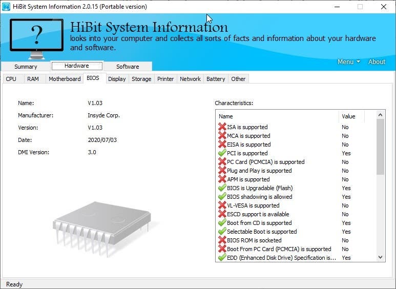 HiBit System Information：强悍的 PC 软硬件信息查询工具 - 软餐