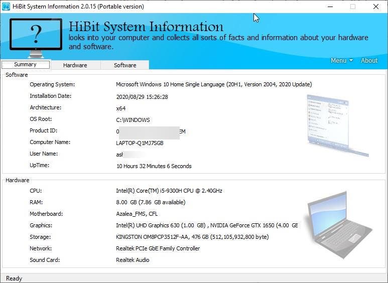 HiBit System Information：强悍的 PC 软硬件信息查询工具 - 软餐