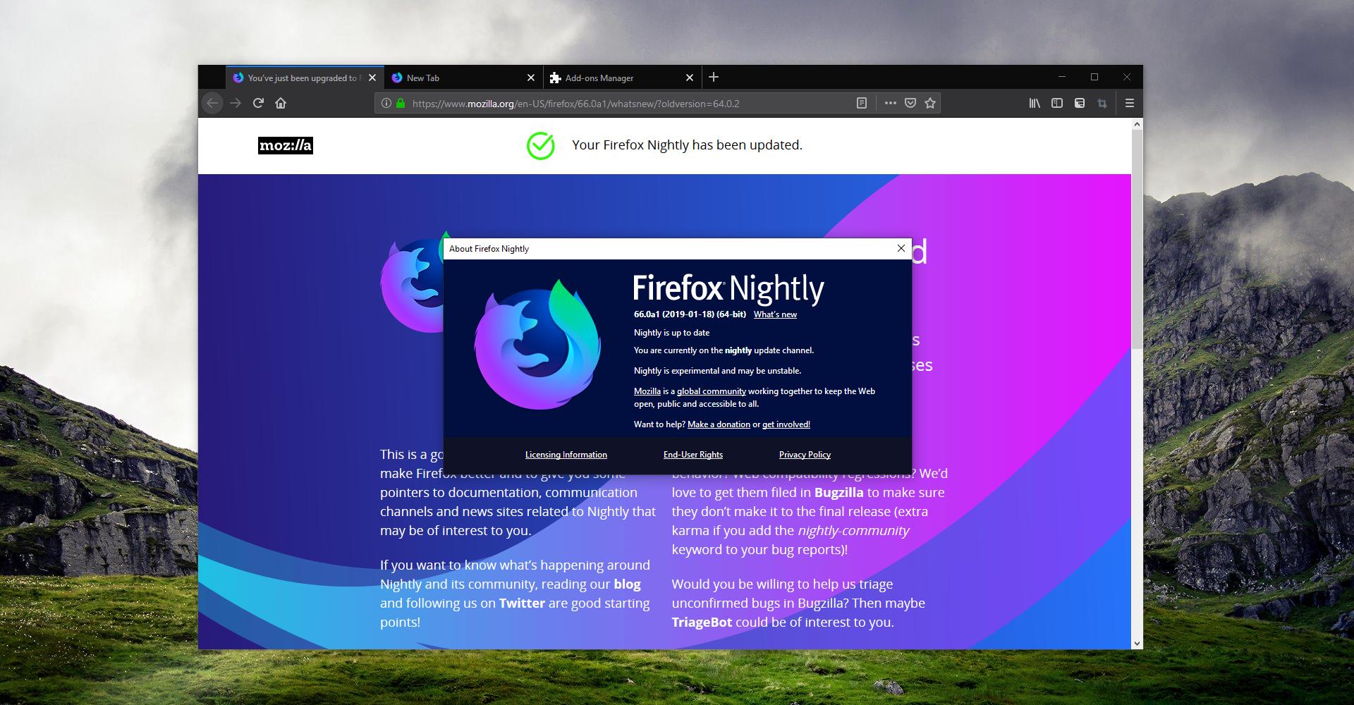 Firefox 每夜版新功能：为不支持的网站开启暗黑模式 - 软餐