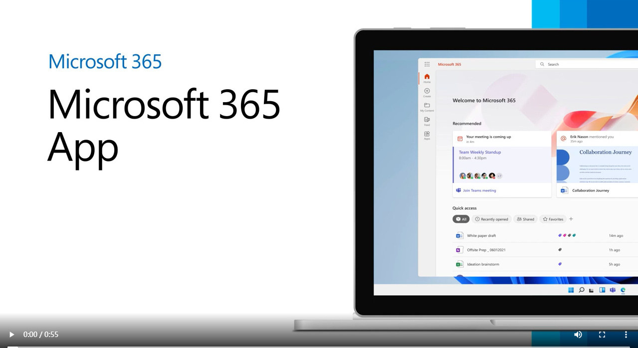 [图] 微软首次展示 Microsoft 365 应用外观：将成管理各类文档的中心 - 软餐