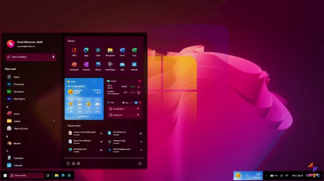 [组图] 独立设计师分享 Windows 23 概念设计 - 软餐