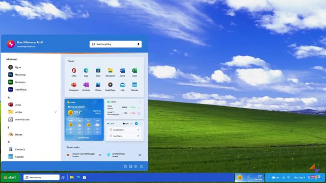 [组图] 独立设计师分享 Windows 23 概念设计 - 软餐