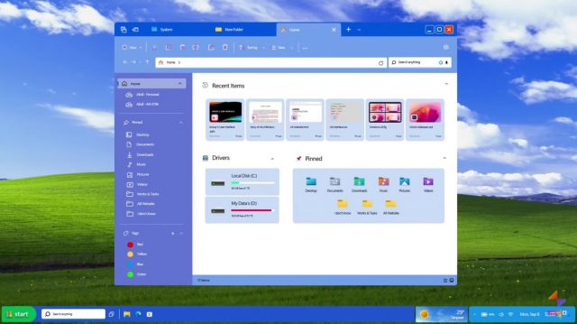 [组图] 独立设计师分享 Windows 23 概念设计 - 软餐