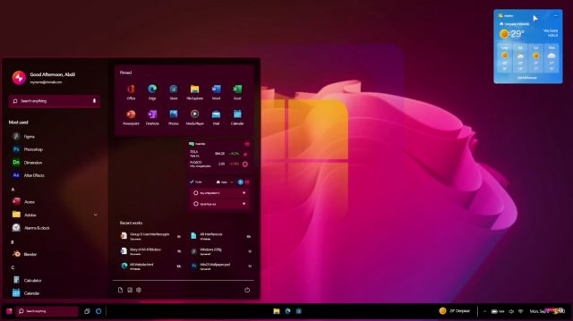 [组图] 独立设计师分享 Windows 23 概念设计 - 软餐