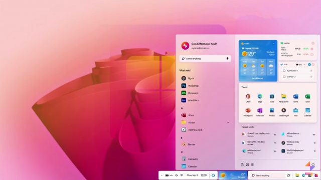 [组图] 独立设计师分享 Windows 23 概念设计 - 软餐