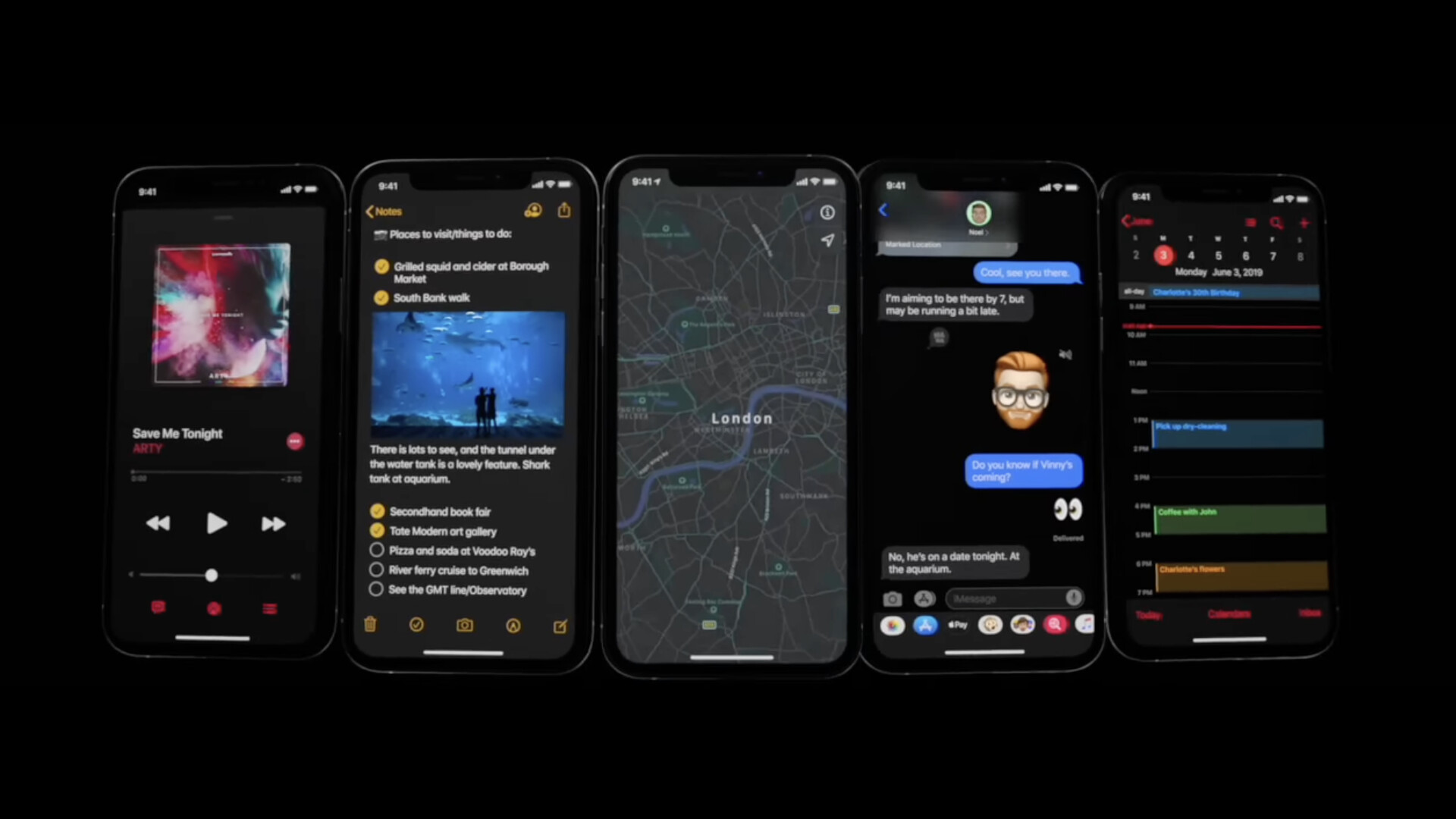 iOS 18 暗黑模式将作用到主屏应用图标 - 软餐